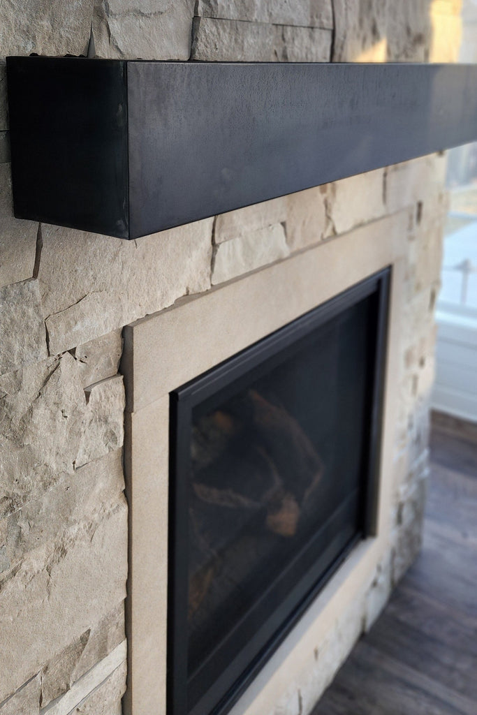 Steel Fireplace Mantel – Hewn & Forged